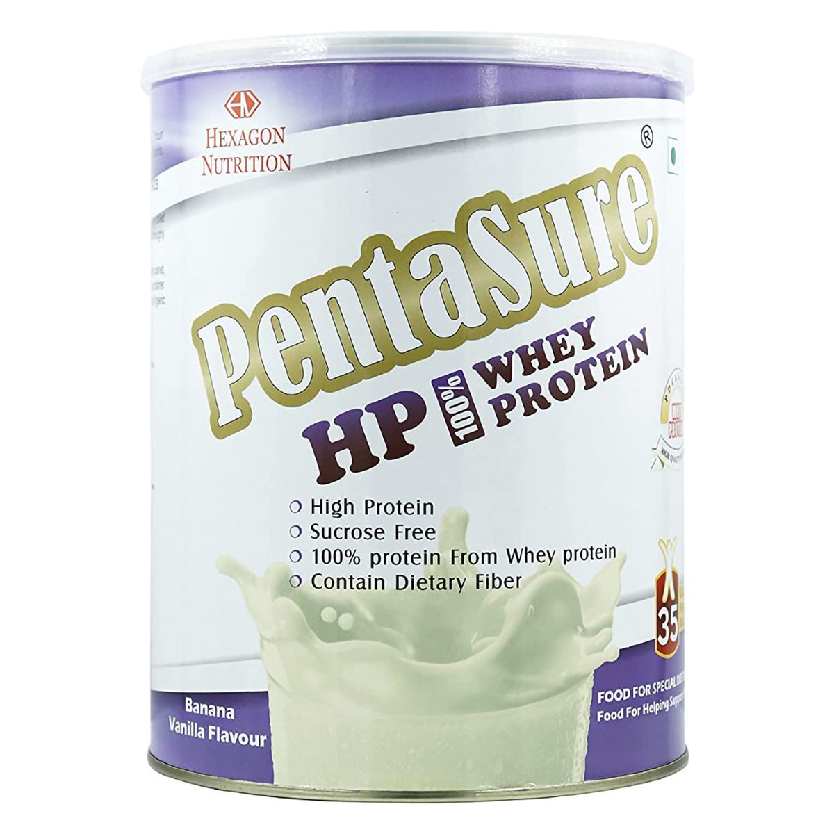 Pentasure HP Banana Vanilla Flavour Whey Protein Powder | Uses, Side ...