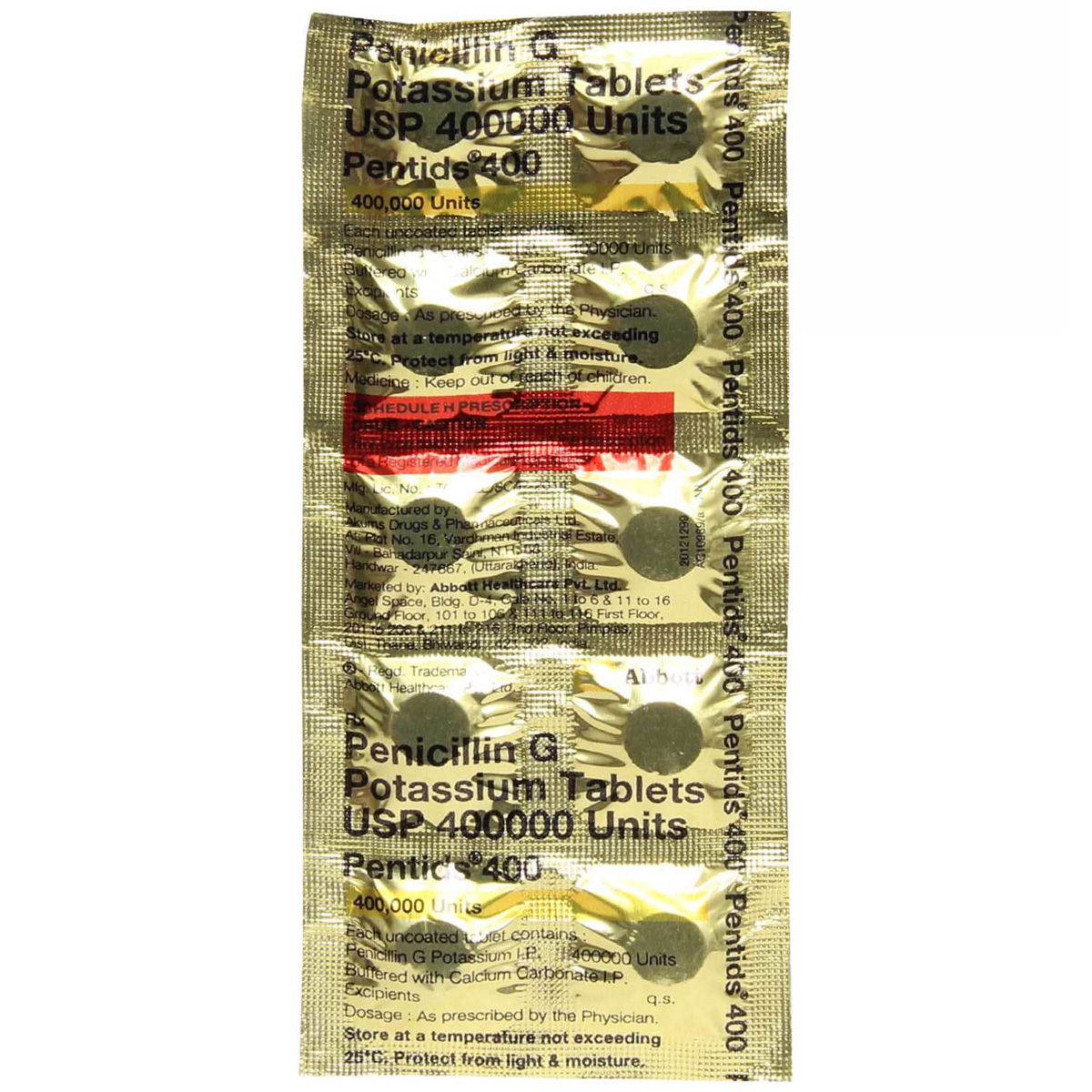 Pentids 400 Tablet 10's Price, Uses, Side Effects, Composition - Apollo ...