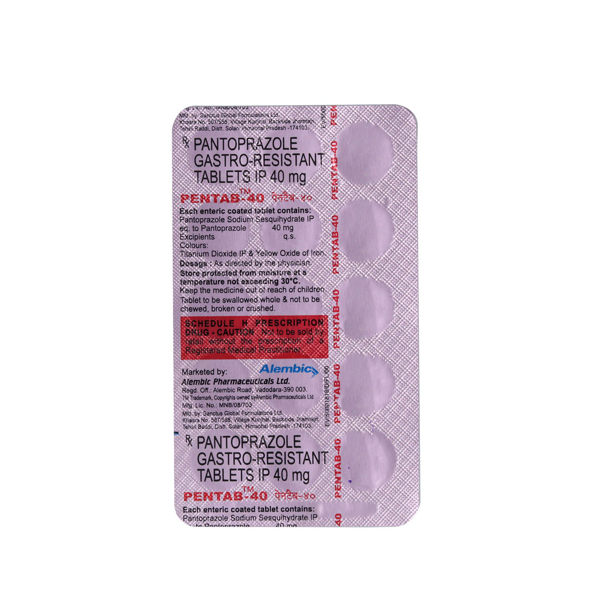 Pentab-40 Tablet 15's Price, Uses, Side Effects, Composition - Apollo ...