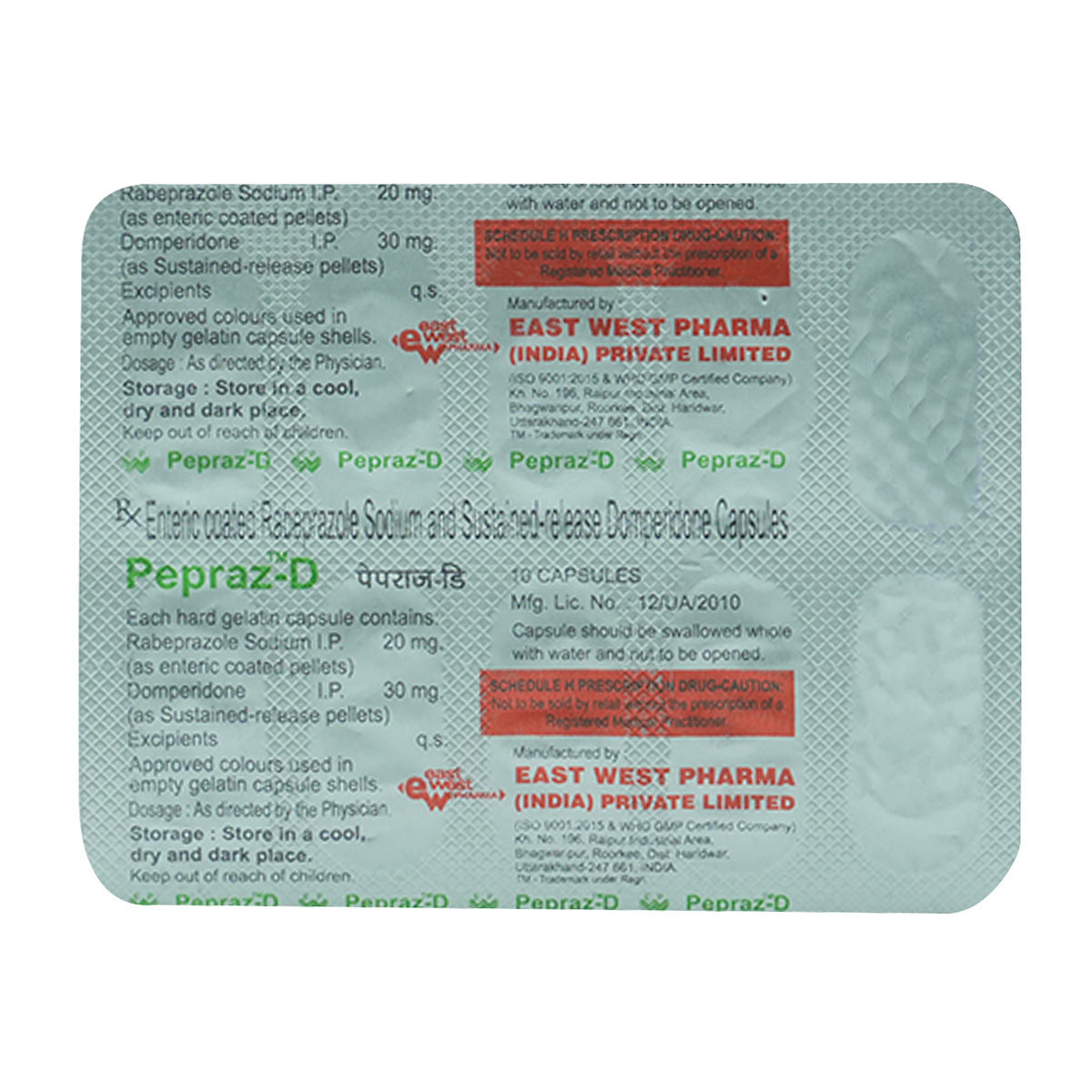 Pepraz D Capsule 10's Price, Uses, Side Effects, Composition - Apollo ...