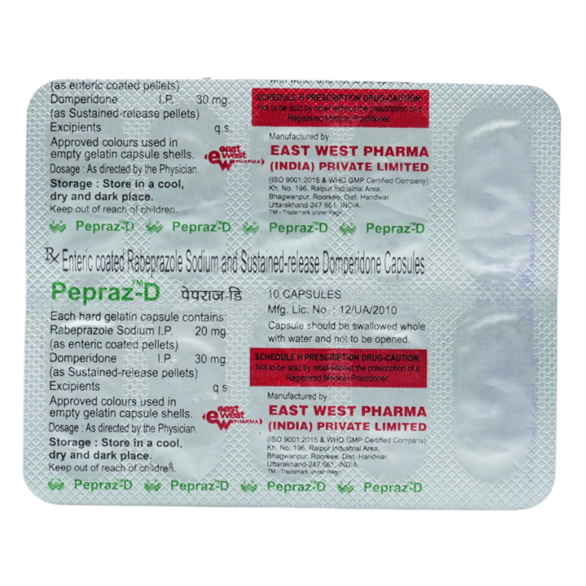 Pepraz D Capsule 10's Price, Uses, Side Effects, Composition - Apollo ...
