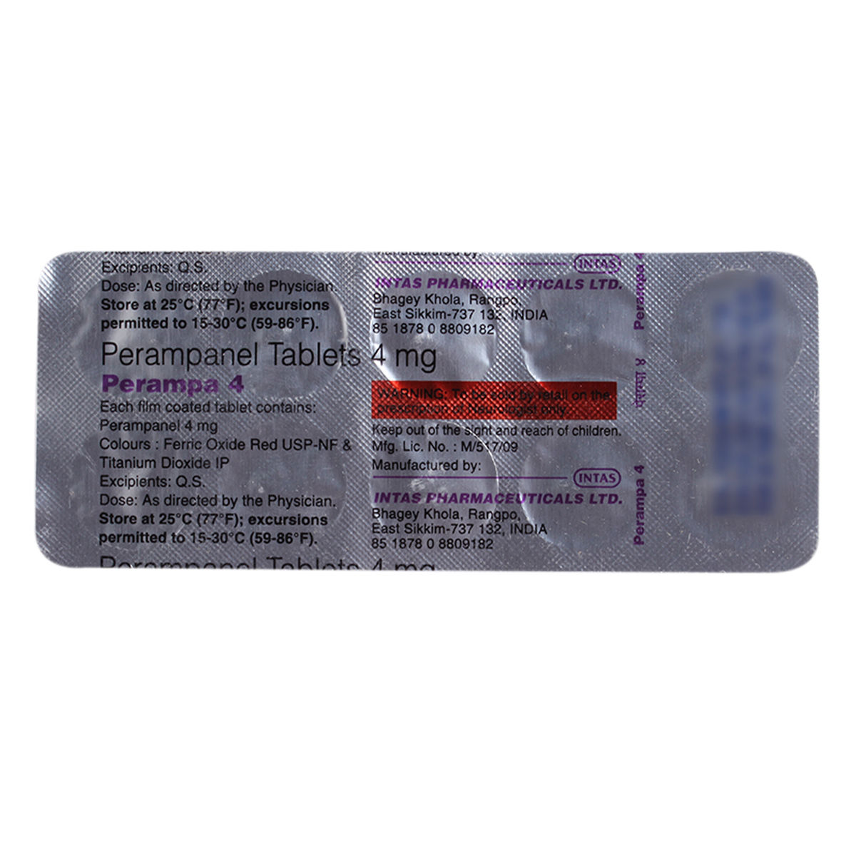 Perampa 4 Tablet 10's Price, Uses, Side Effects, Composition - Apollo ...