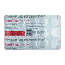 Petril Plus Tablet | Uses, Side Effects, Price | Apollo Pharmacy