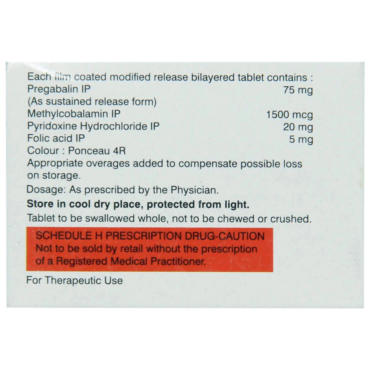 SR Pevesca Plus 75 Tablet 10's Price, Uses, Side Effects, Composition ...