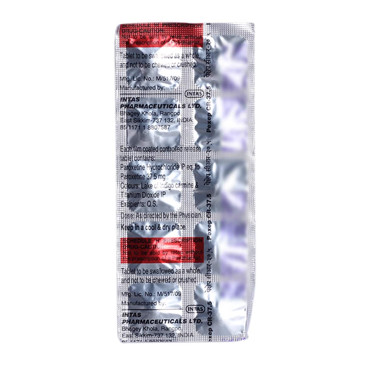 Pexep CR 37.5 Tablet | Uses, Side Effects, Price | Apollo Pharmacy