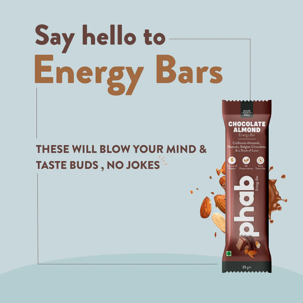 Phab Chocolate Almond Energy Bar, 35 gm Price, Uses, Side Effects ...
