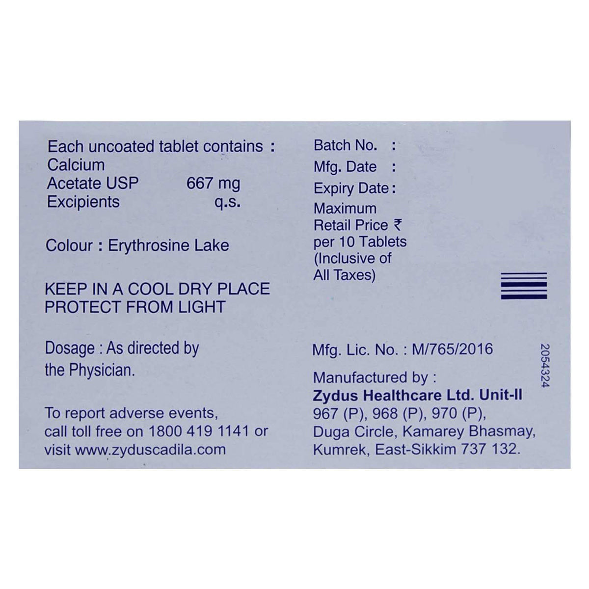 Phostat Tablet | Uses, Side Effects, Price | Apollo Pharmacy