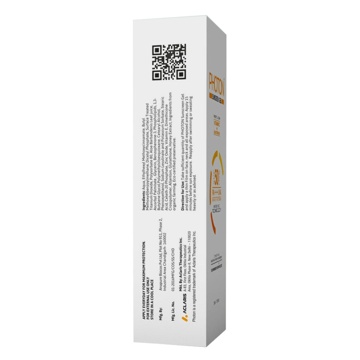 Photon SPF 50 UVB PA+++UVA Sunscreen Gel | Uses, Side Effects, Price ...