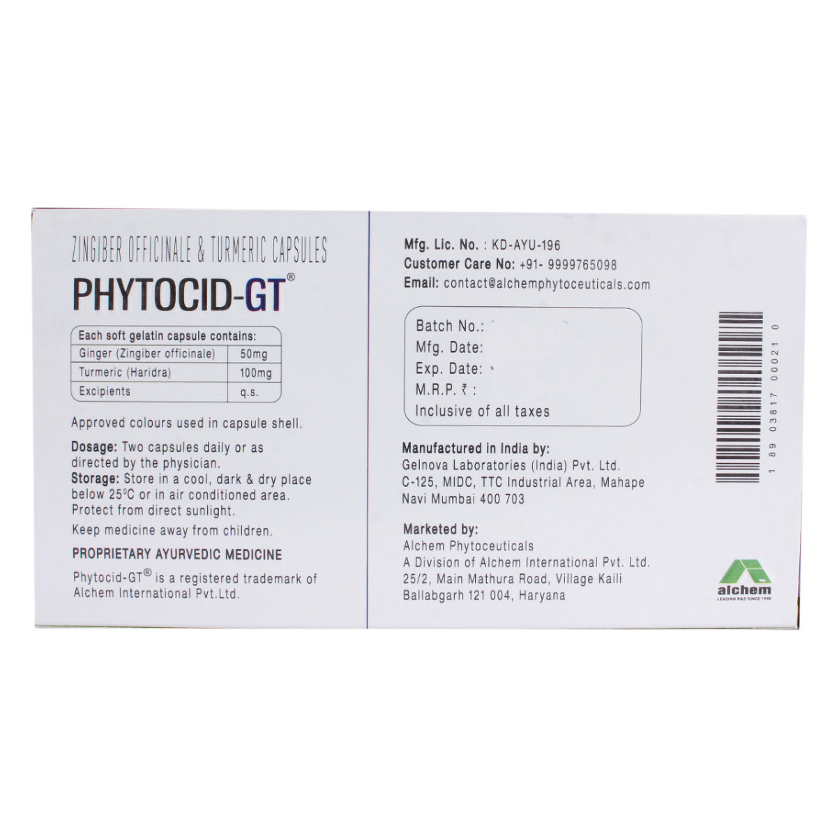 Phytocid-GT Tablets Price, Uses, Side Effects, Composition - Apollo ...