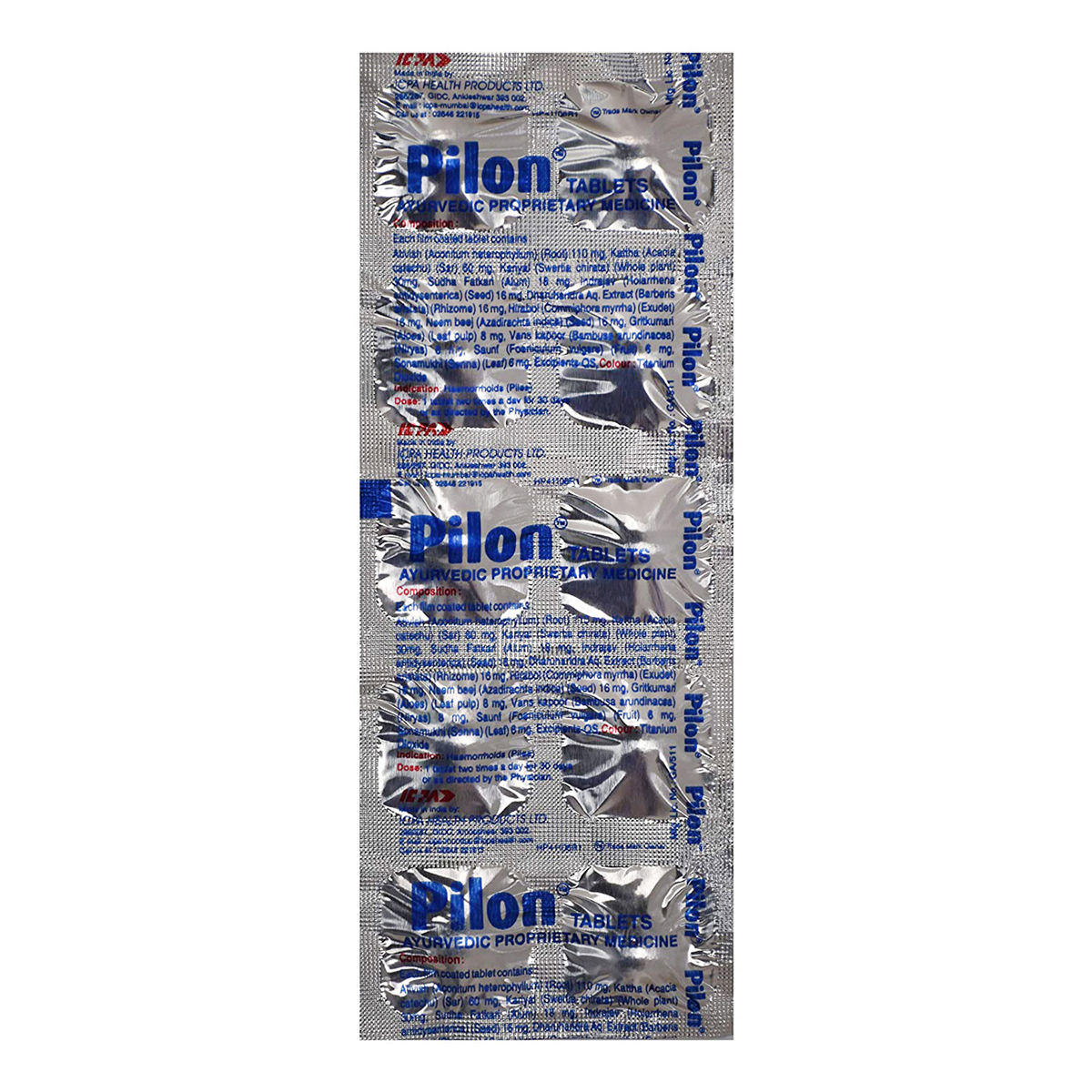 Buy Pilon, 10 Tablets | 19 Minutes Delivery | Apollo Pharmacy