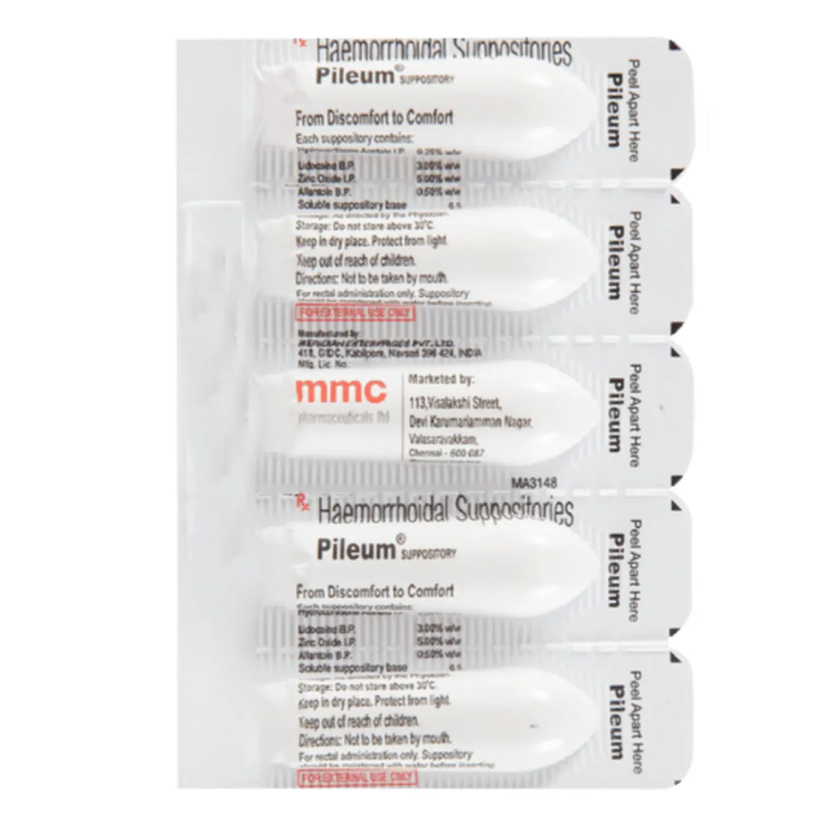 do suppositories help with piles