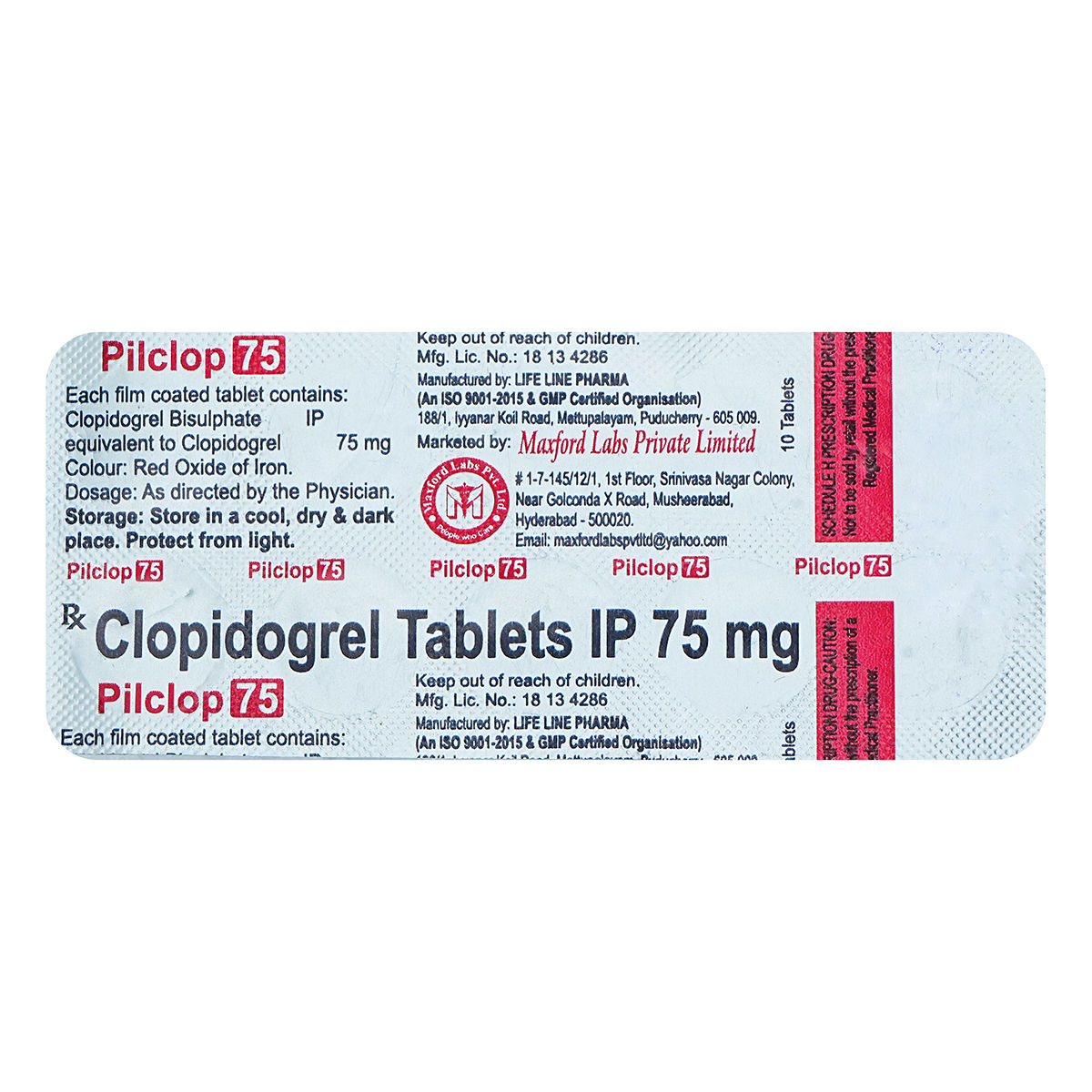 Pilclop 75 Tablet | Uses, Side Effects, Price | Apollo Pharmacy
