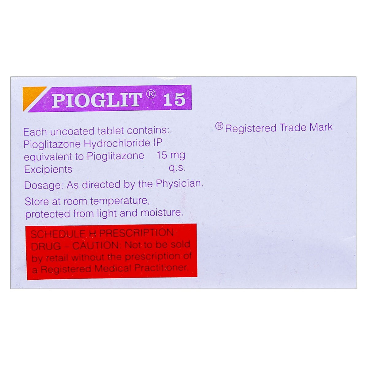 Pioglit 15 Tablet 10's Price, Uses, Side Effects, Composition - Apollo ...