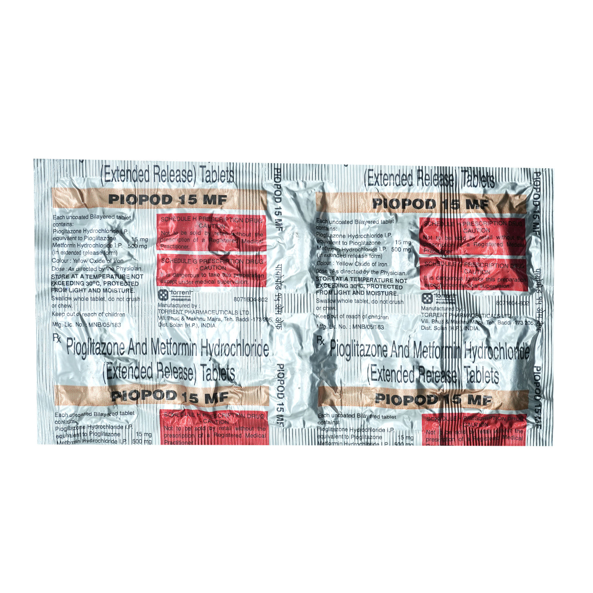 PIOPOD MF 15MG TABLET Price, Uses, Side Effects, Composition - Apollo ...
