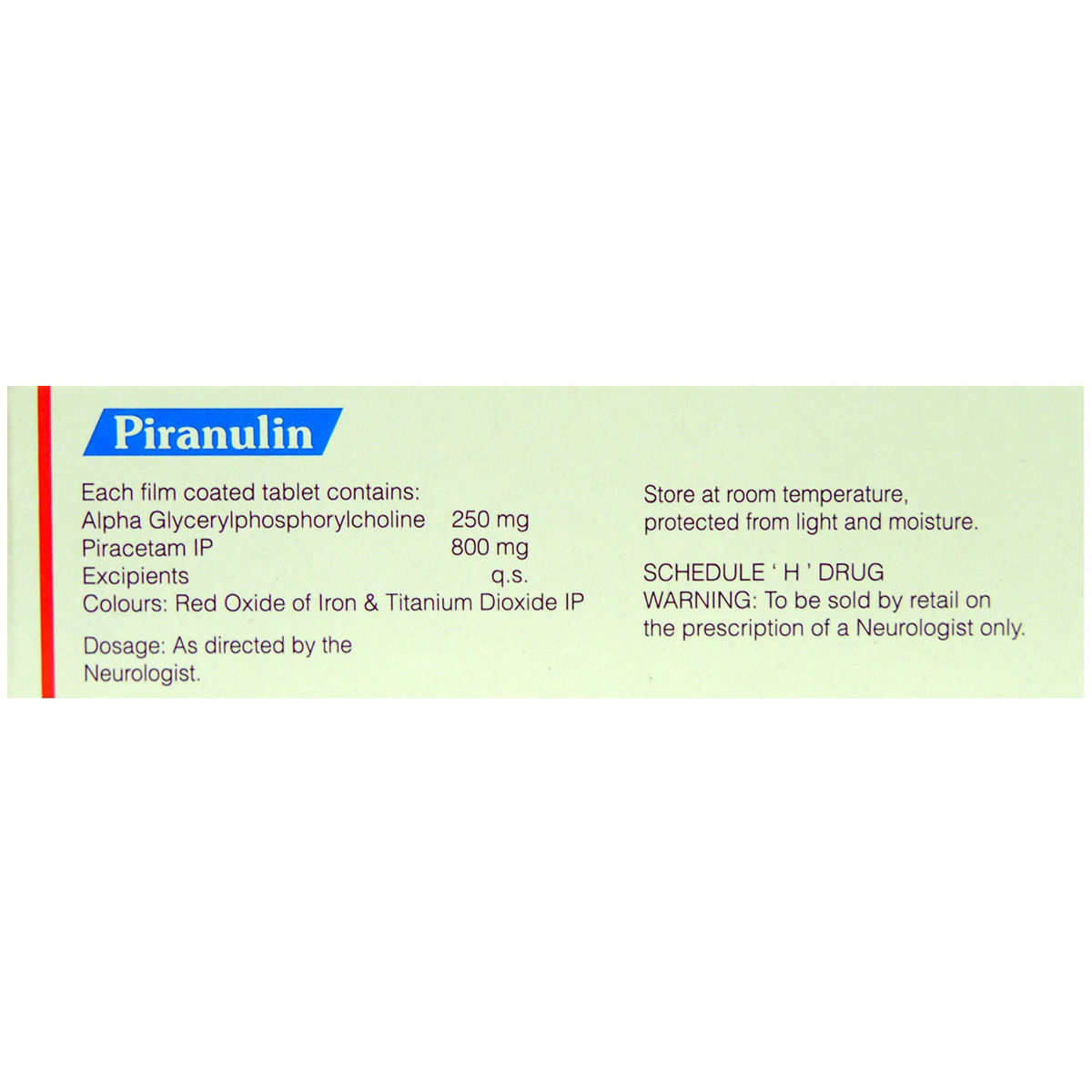 Piranulin Tablet 10's Price, Uses, Side Effects, Composition - Apollo ...