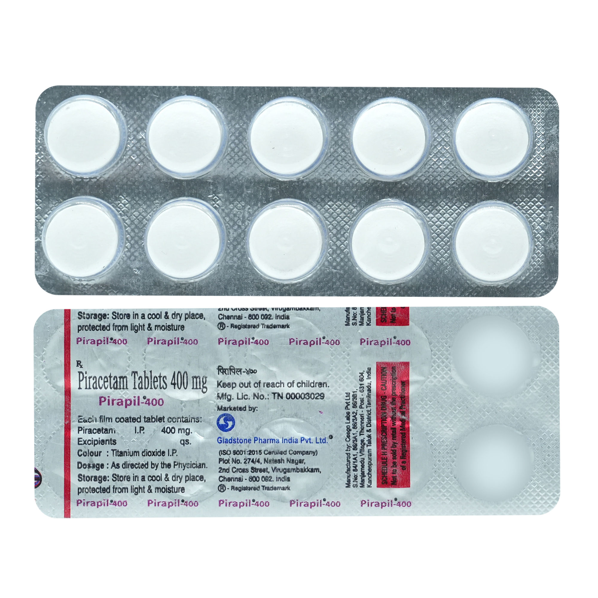 PIRAPIL 400MG TABLET | Uses, Side Effects, Price | Apollo Pharmacy