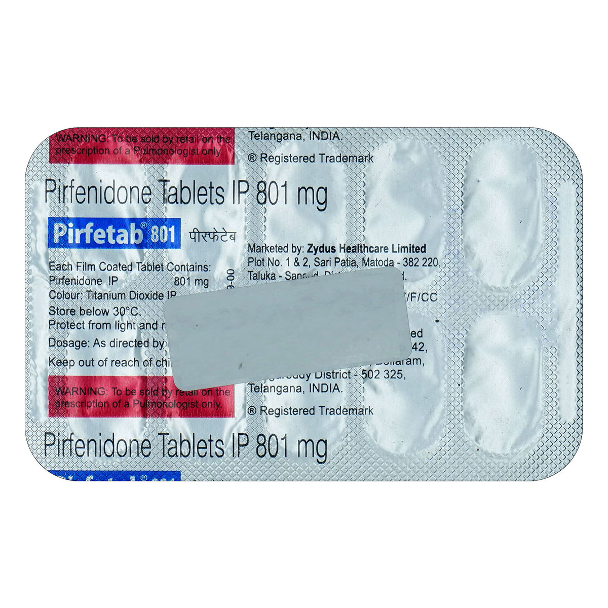 Pirfetab 801 Tablet | Uses, Side Effects, Price | Apollo Pharmacy