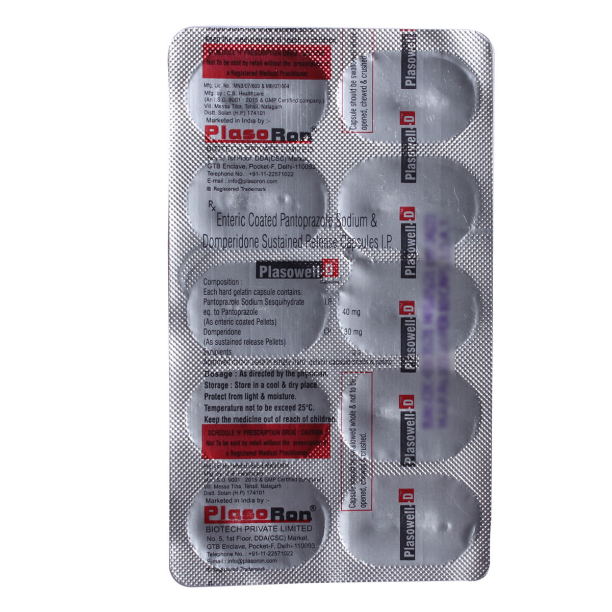 Plasowell-D Capsule 10's Price, Uses, Side Effects, Composition ...