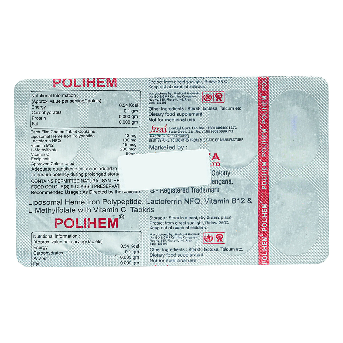 Polihem Tablet 10's Price, Uses, Side Effects, Composition - Apollo ...