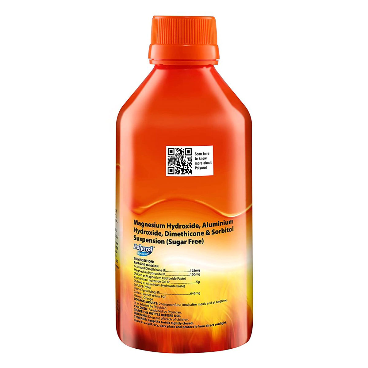 Polycrol Xpress Relief Sugar Free Antacid Antigas Gel, 200 ml Price ...