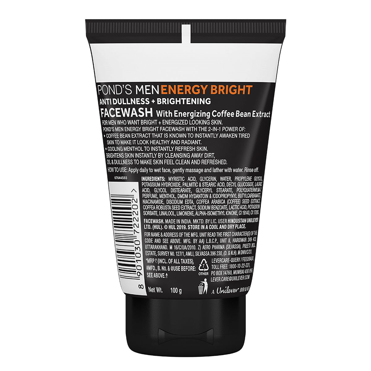Pond's Men Energy Bright Facewash, 100 gm Price, Uses, Side Effects ...