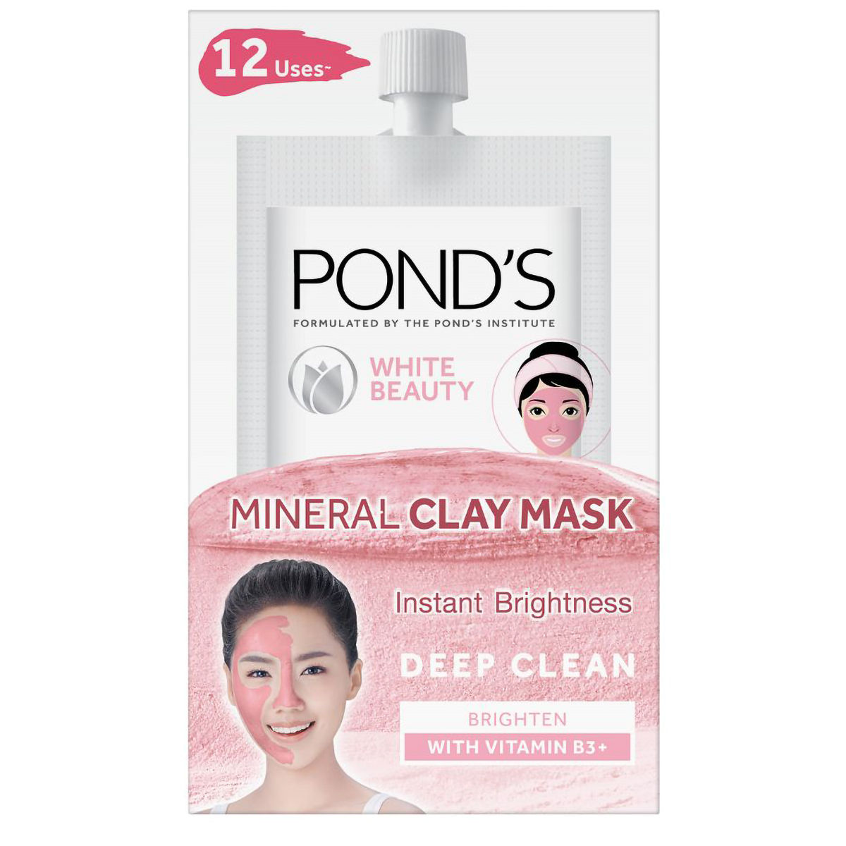 Buy Pond's White Beauty Mineral Clay Mask 8 gm | 19 Minutes Delivery ...