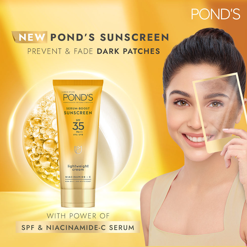 Pond's Serum Boost SPF 35 PA++++ Lightweight Sunscreen cream, 50 gm ...