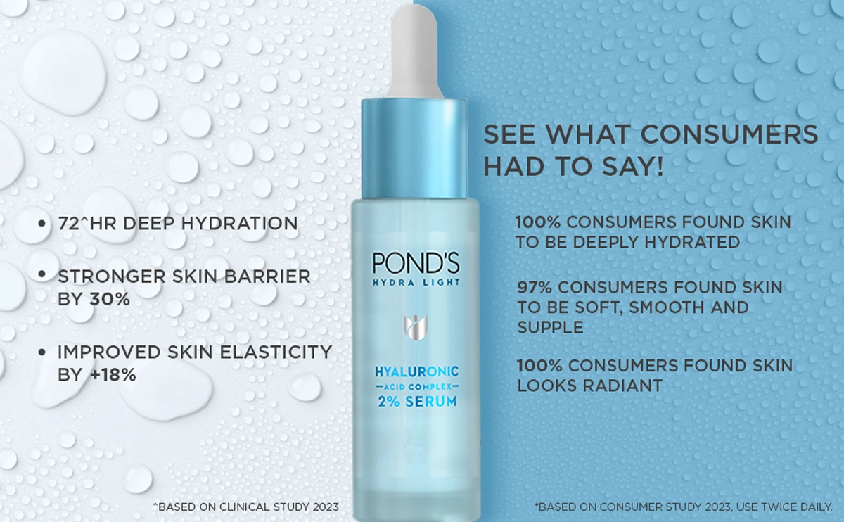 Pond's Hydralight Hyaluronic Acid 2% Serum, 28 ml | Uses, Benefits ...