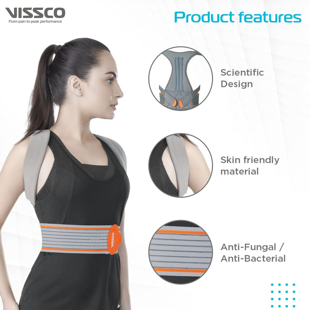 Vissco Posture Aid-0807 Large, 1 Count Price, Uses, Side Effects ...