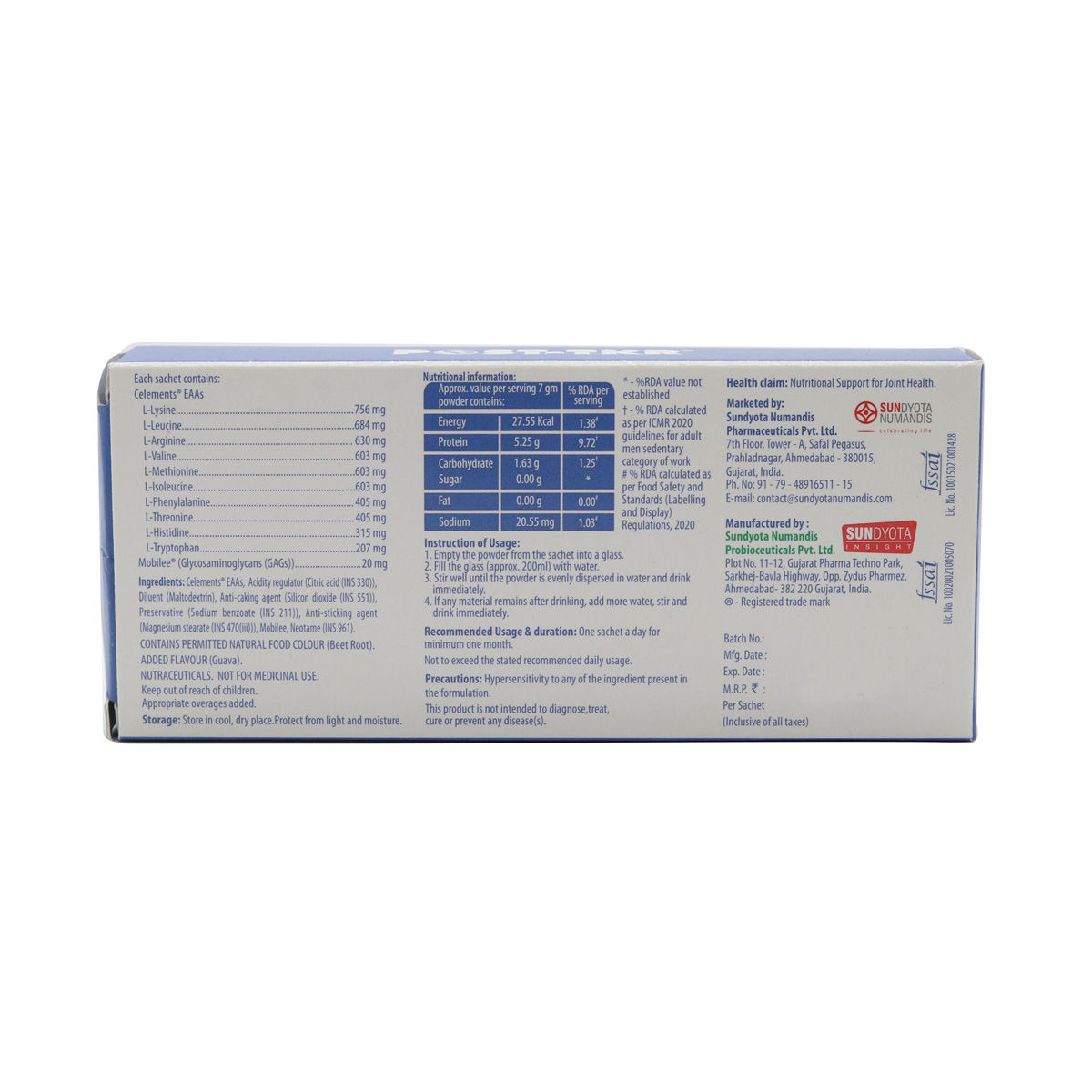 Post-Tkr Sachet 7G Price, Uses, Side Effects, Composition - Apollo Pharmacy