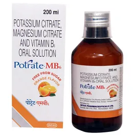 Potrate-MB6 Sugar Free Orange Oral Solution | Uses, Side Effects, Price ...