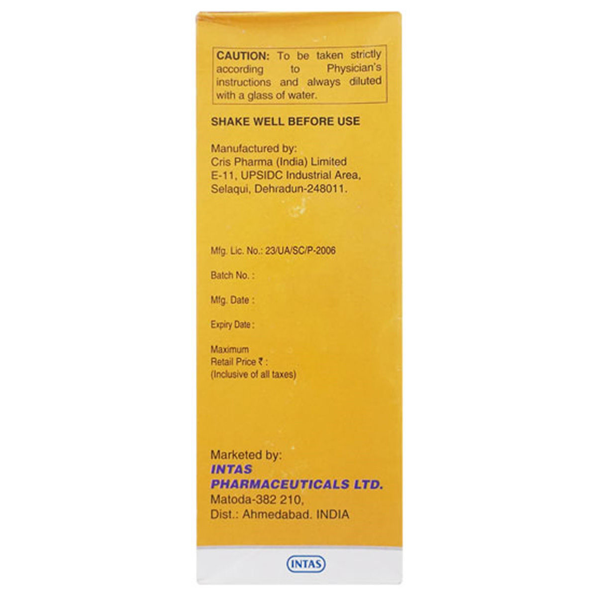 Potrate-MB6 Sugar Free Orange Oral Solution | Uses, Side Effects, Price ...