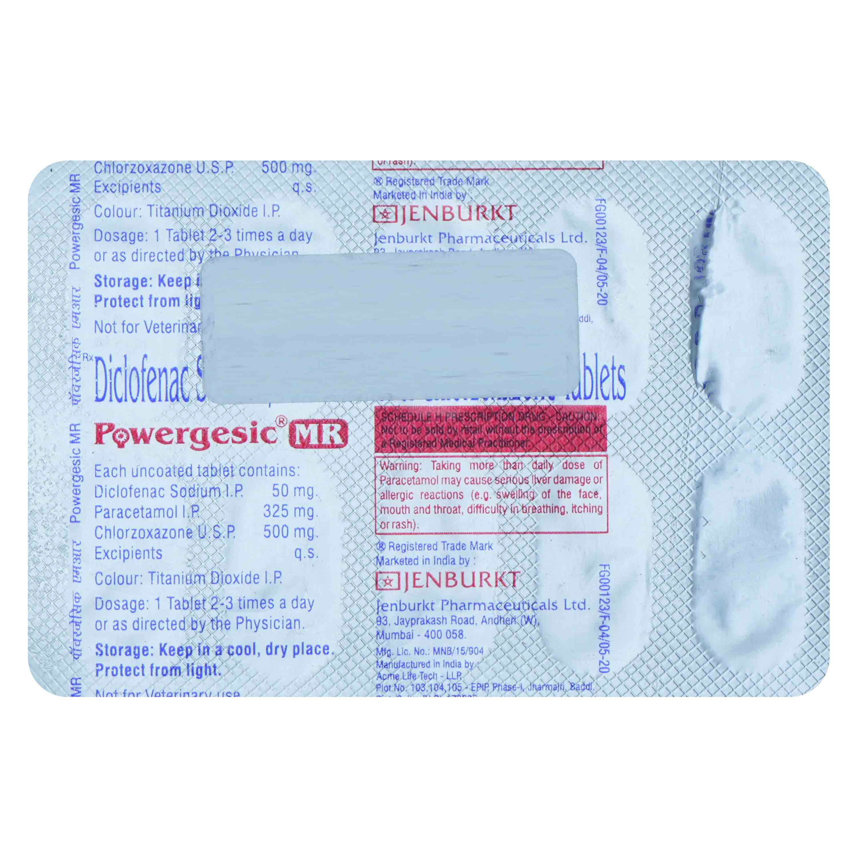 Powergesic MR Tablet | Uses, Side Effects, Price | Apollo Pharmacy
