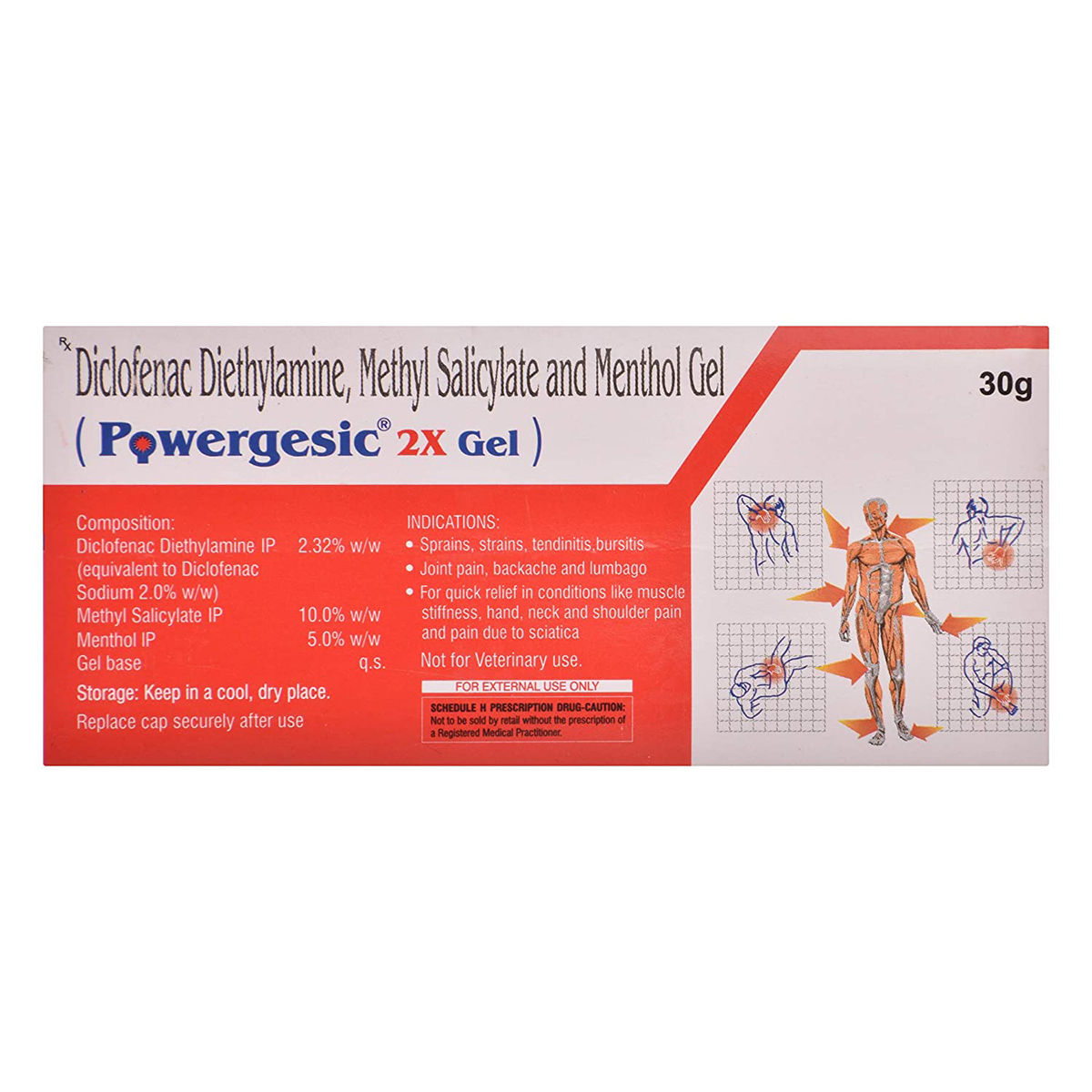 Powergesic 2X Gel 30 gm Price, Uses, Side Effects, Composition - Apollo Pharmacy