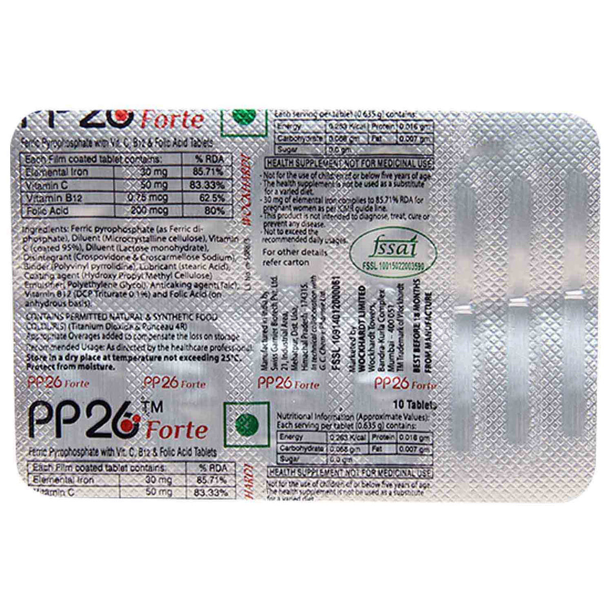 PP 26 Forte Tablet 10's Price, Uses, Side Effects, Composition - Apollo ...