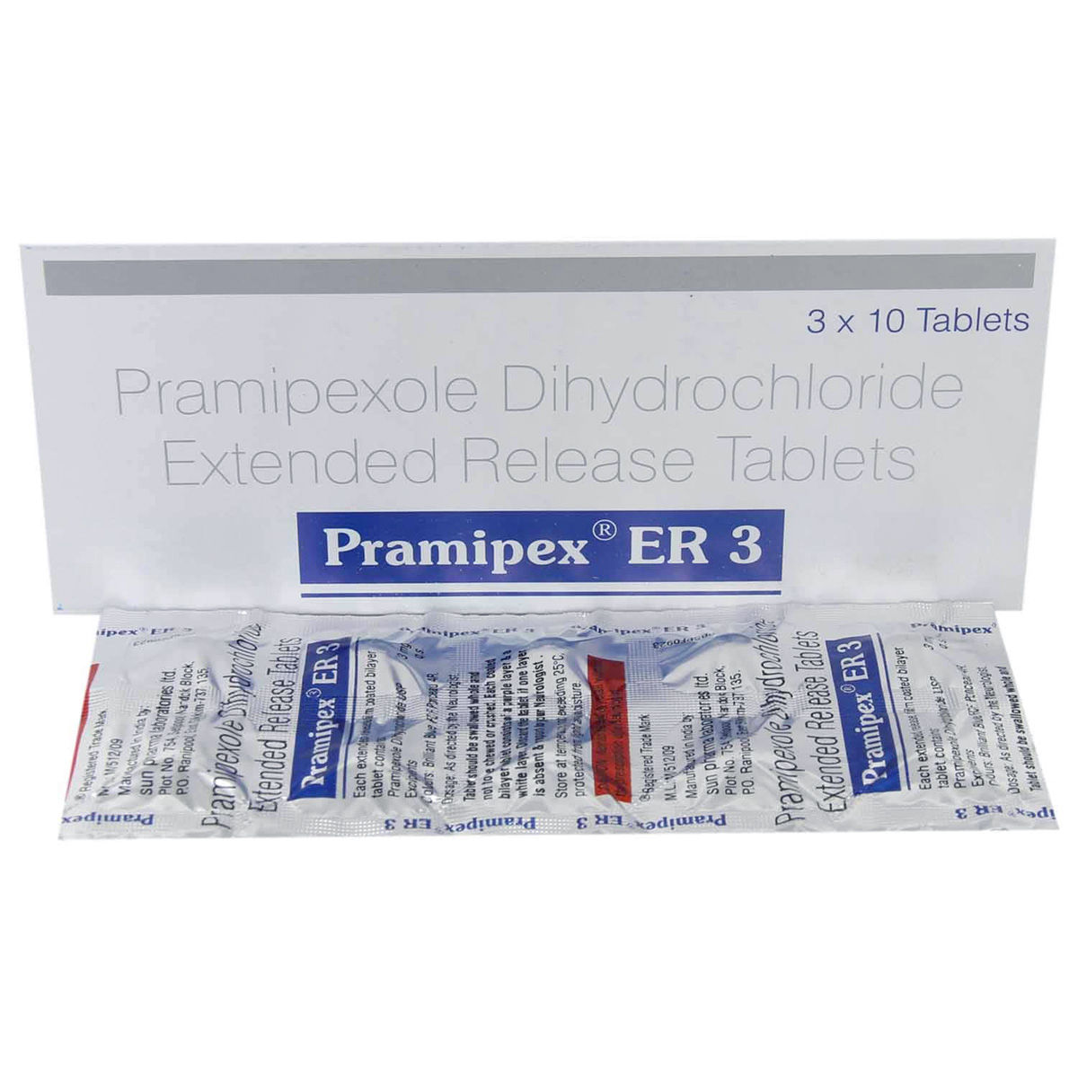 PRAMIPEX ER 3MG TABLET 10S Price, Uses, Side Effects, Composition ...