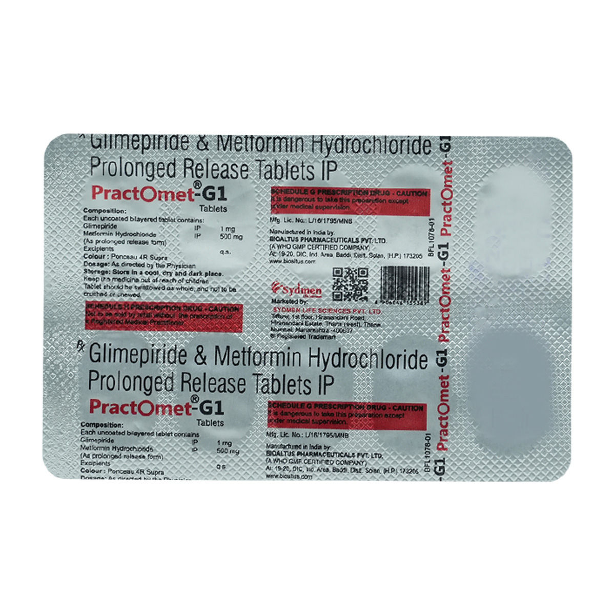 Practomet-G 1 Tablet | Uses, Side Effects, Price | Apollo Pharmacy