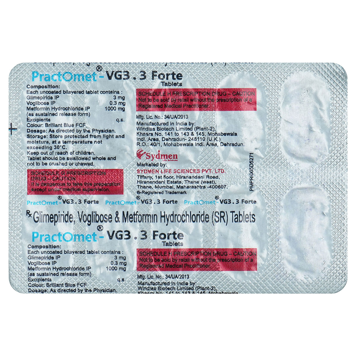 Practomet-VG 3.3 Forte Tablet | Uses, Side Effects, Price | Apollo Pharmacy