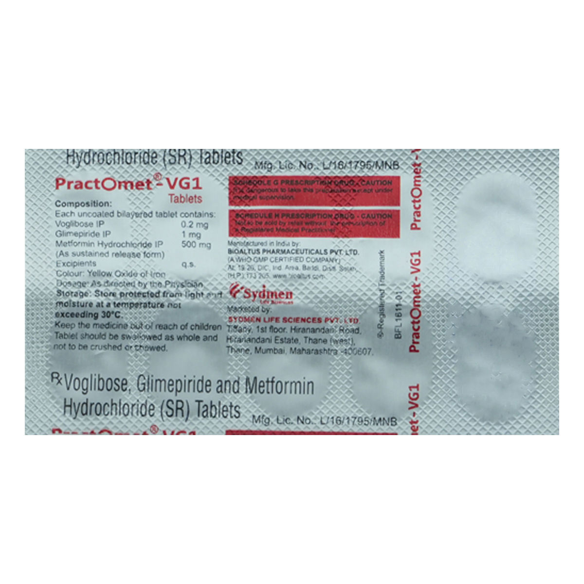 Practomet-VG1 Tablet | Uses, Side Effects, Price | Apollo Pharmacy