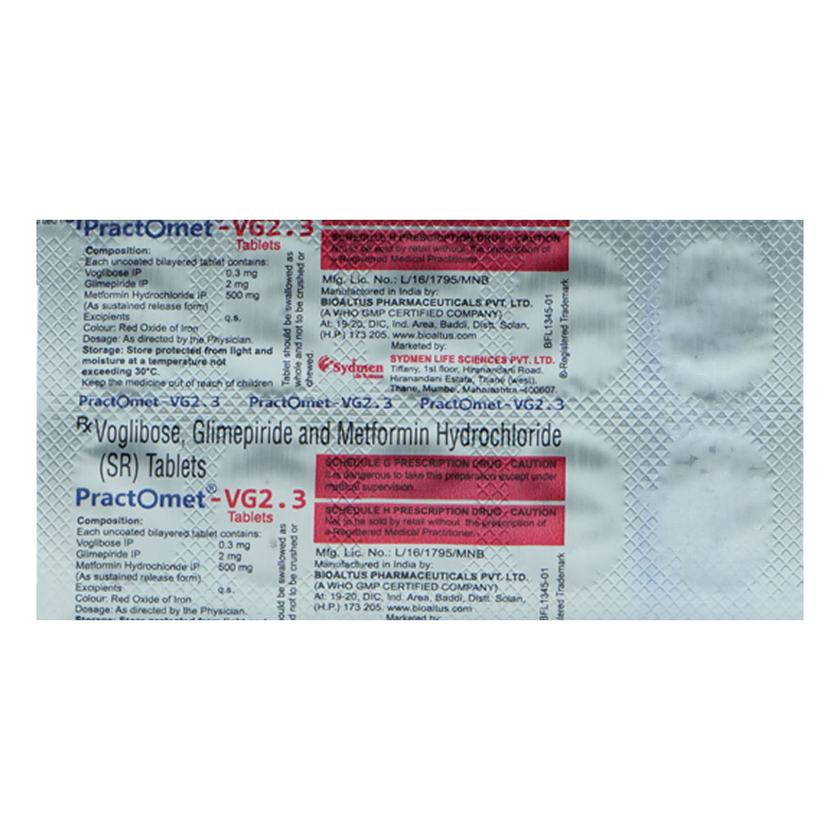 Practomet-VG 2.3 Tablet | Uses, Side Effects, Price | Apollo Pharmacy