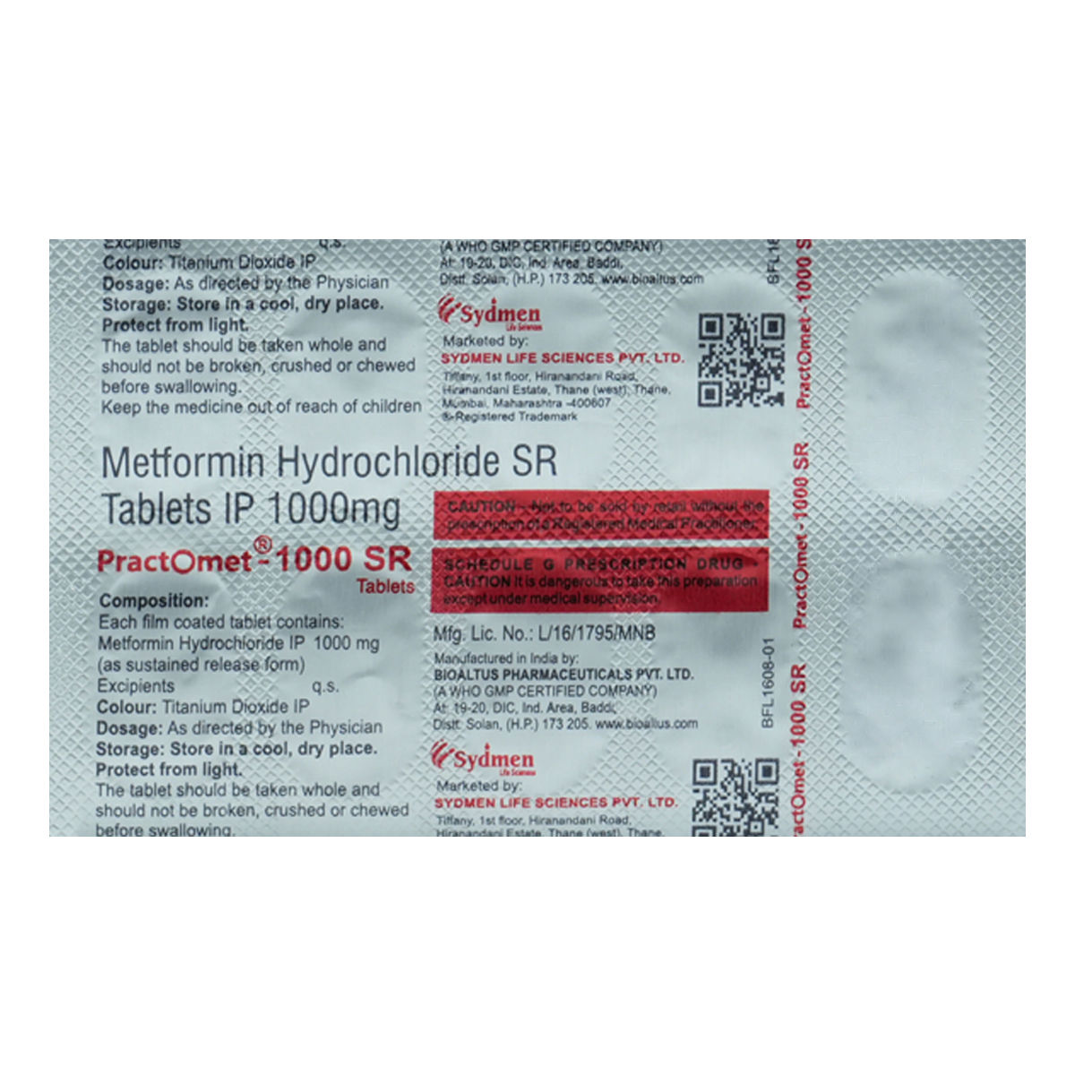 Practomet-1000 SR Tablet | Uses, Side Effects, Price | Apollo Pharmacy