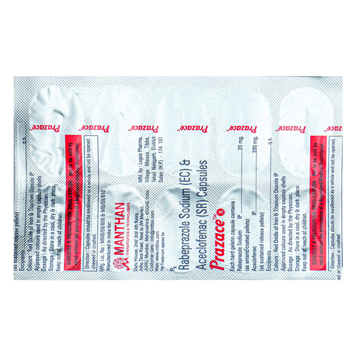 Prazace Capsule | Uses, Side Effects, Price | Apollo Pharmacy