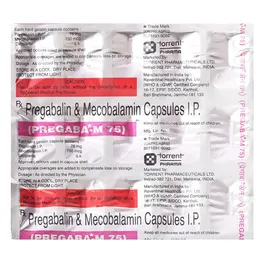 Buy Pregaba-M 75 Capsule online | Uses, Side Effects, Price and ...