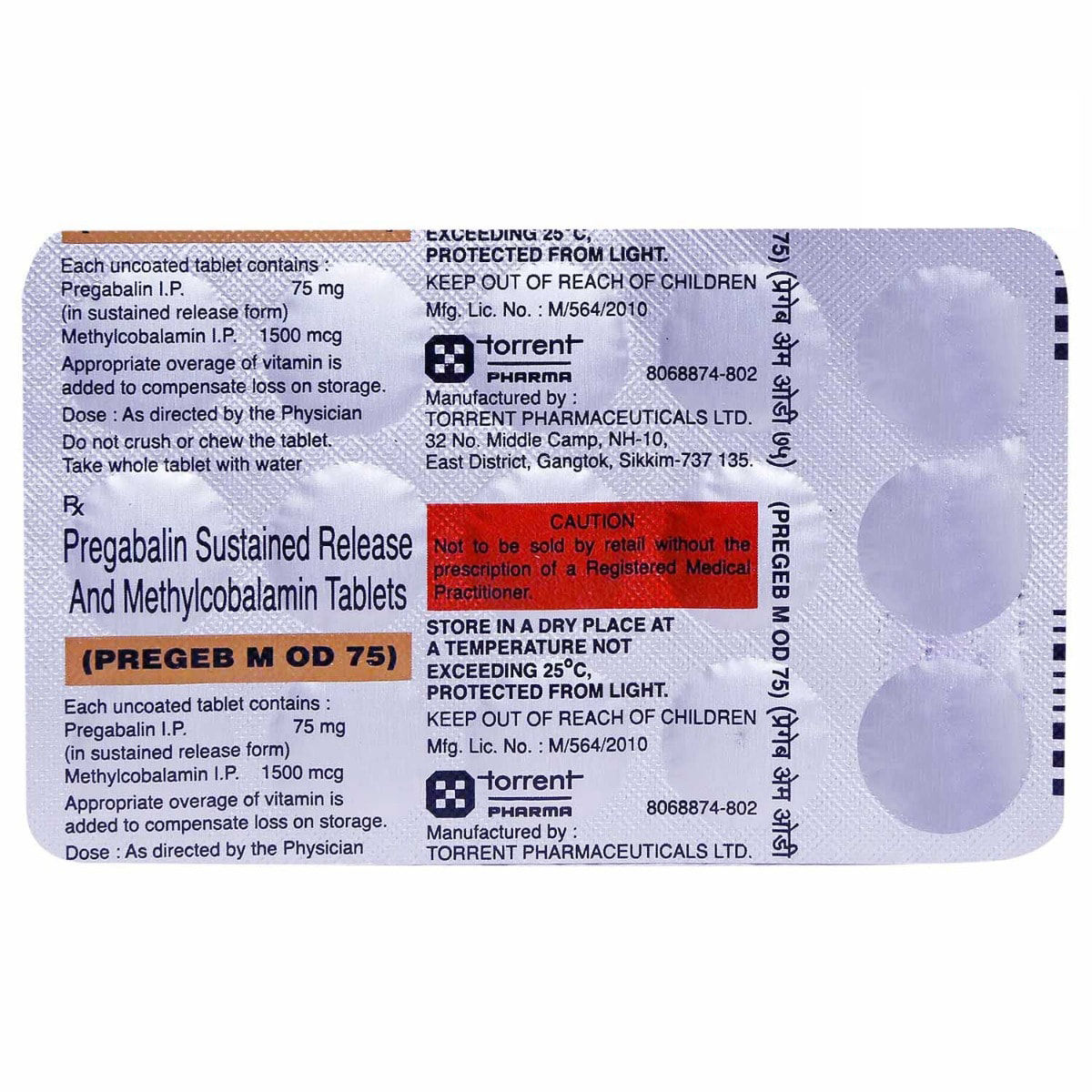 Pregeb M OD 75 Tablet | Uses, Side Effects, Price | Apollo Pharmacy