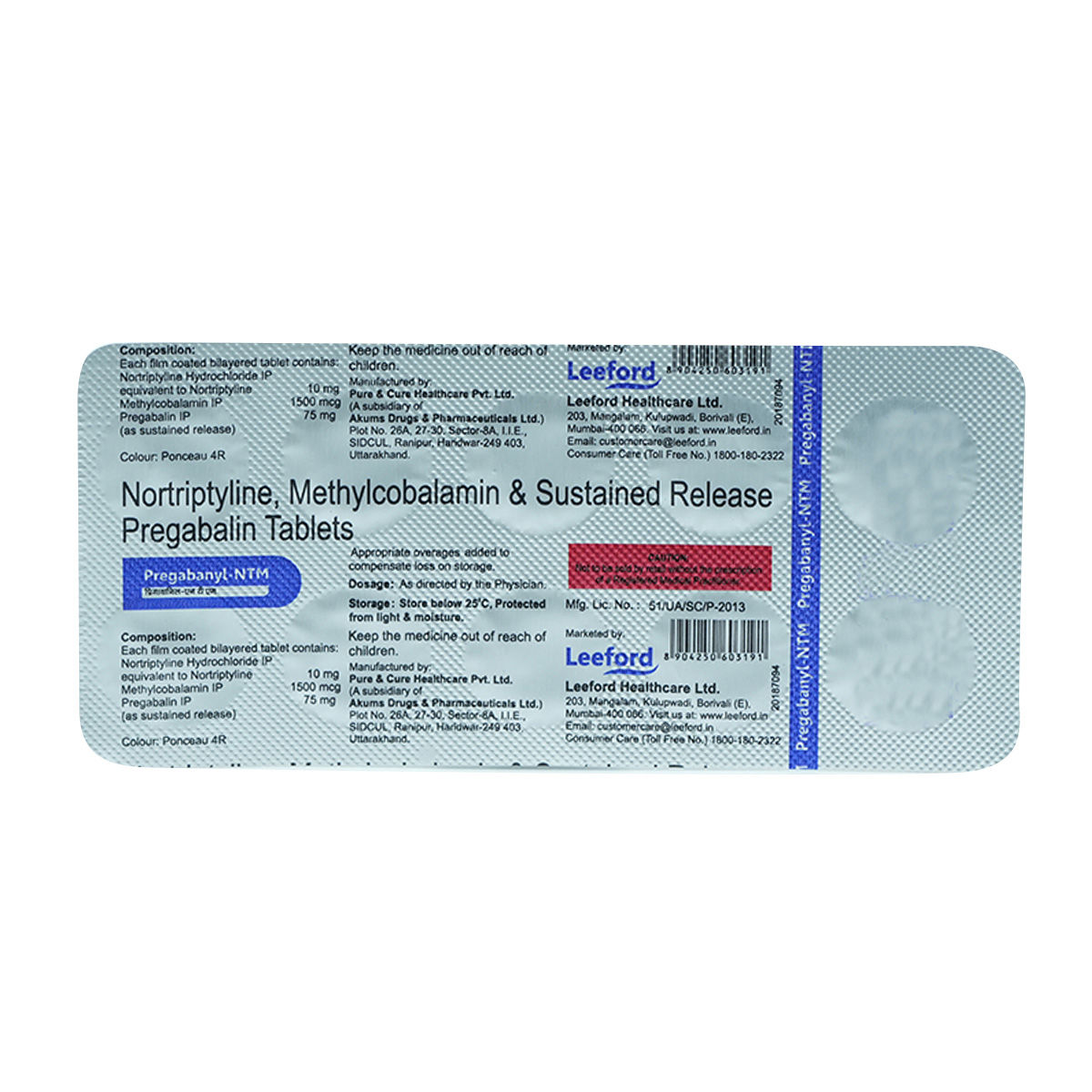 Pregabanyl-NTM Tablet | Uses, Side Effects, Price | Apollo Pharmacy