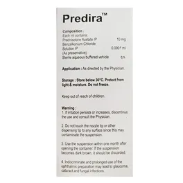 Predira Eye Drops | Uses, Side Effects, Price | Apollo Pharmacy