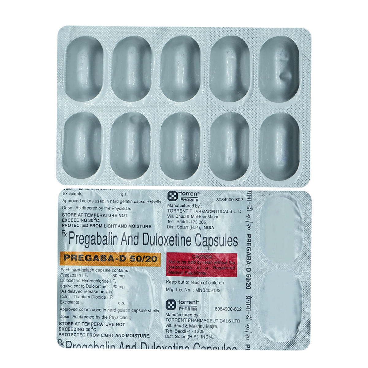 Pregaba-D 50/20 Capsule 10's Price, Uses, Side Effects, Composition ...