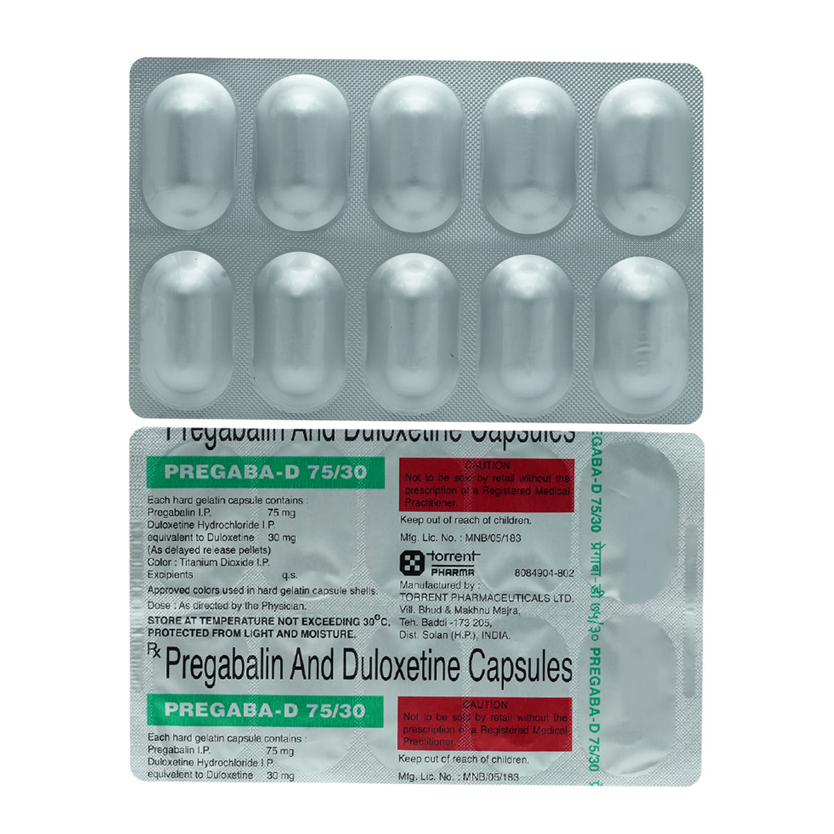 Pregaba-D 75/30 Capsule 10's Price, Uses, Side Effects, Composition ...