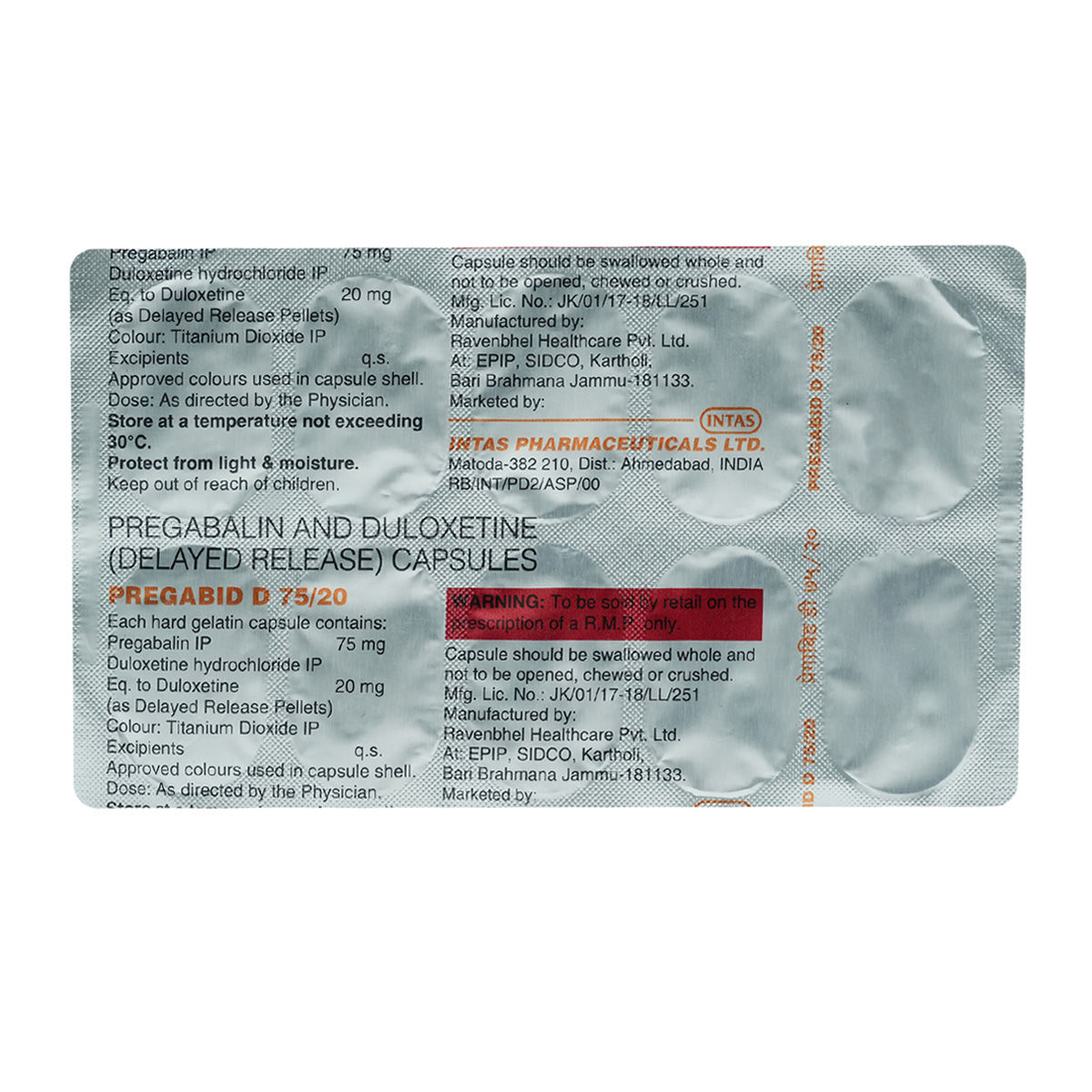 Pregabid D 75/20 Capsule | Uses, Side Effects, Price | Apollo Pharmacy