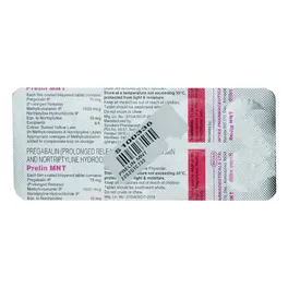 Prelin Mnt 75/1500/10 Tab | Uses, Side Effects, Price | Apollo Pharmacy